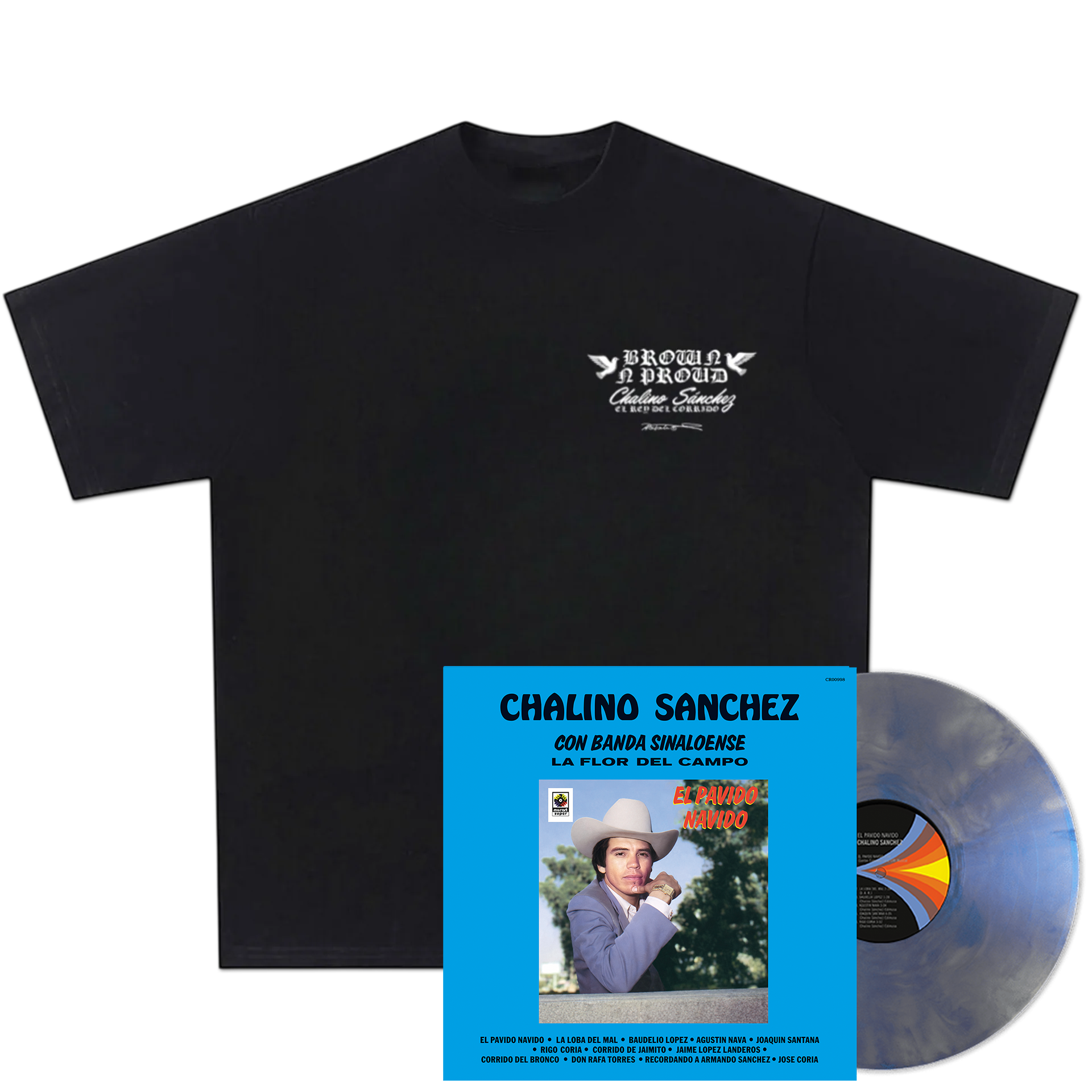 Conjunto (El Pávido Návido Vinil Color Azul Metálico + Camiseta “Legad ...