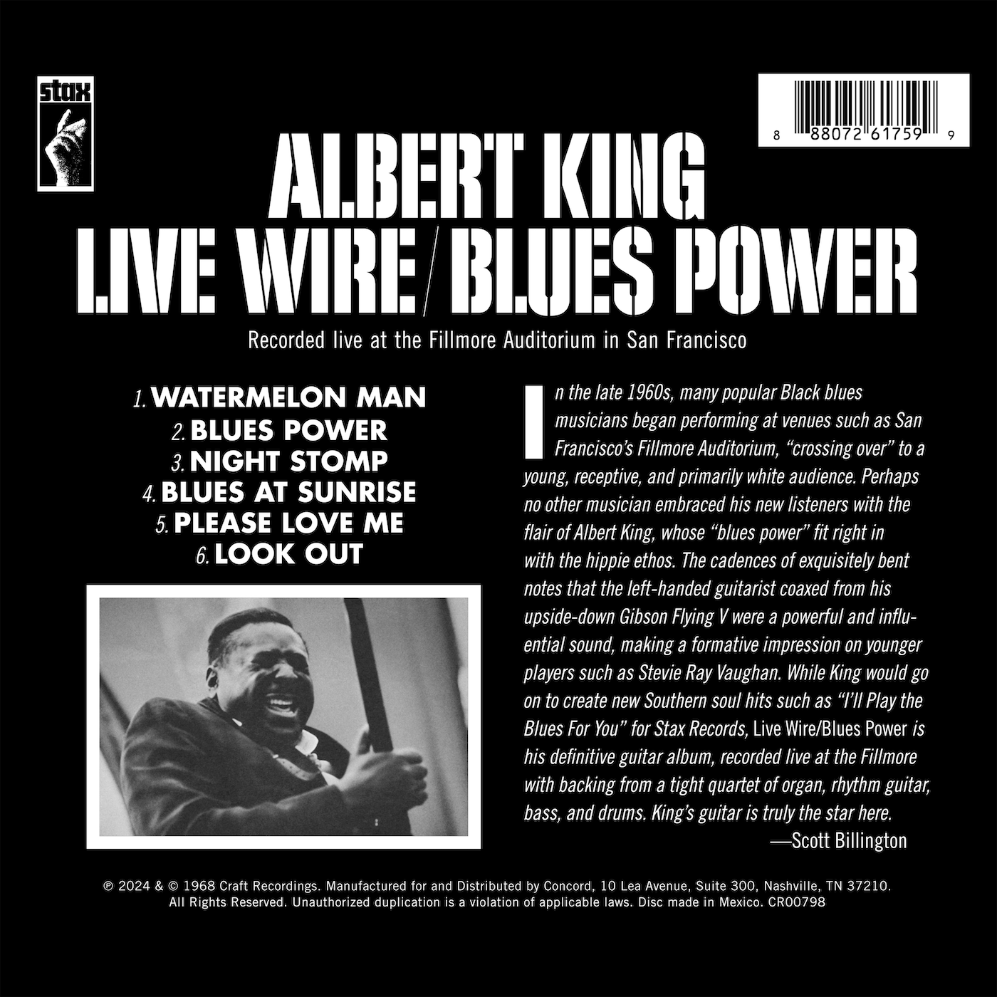 Albert King Lightnin Hopkins And Sonny Terry Live Wire Blues Power