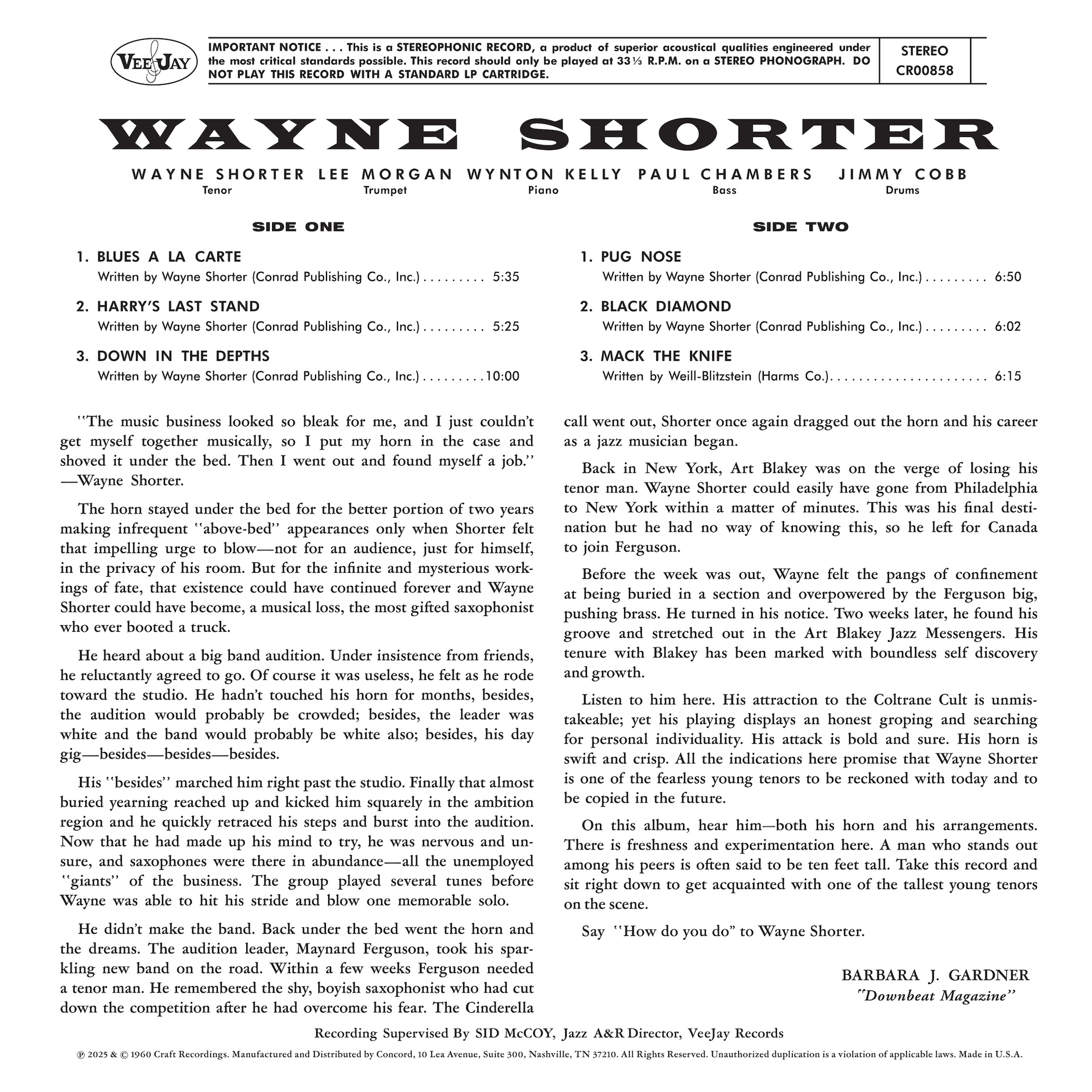 Introducing Wayne Shorter (Original Jazz Classics Series) (180g LP ...