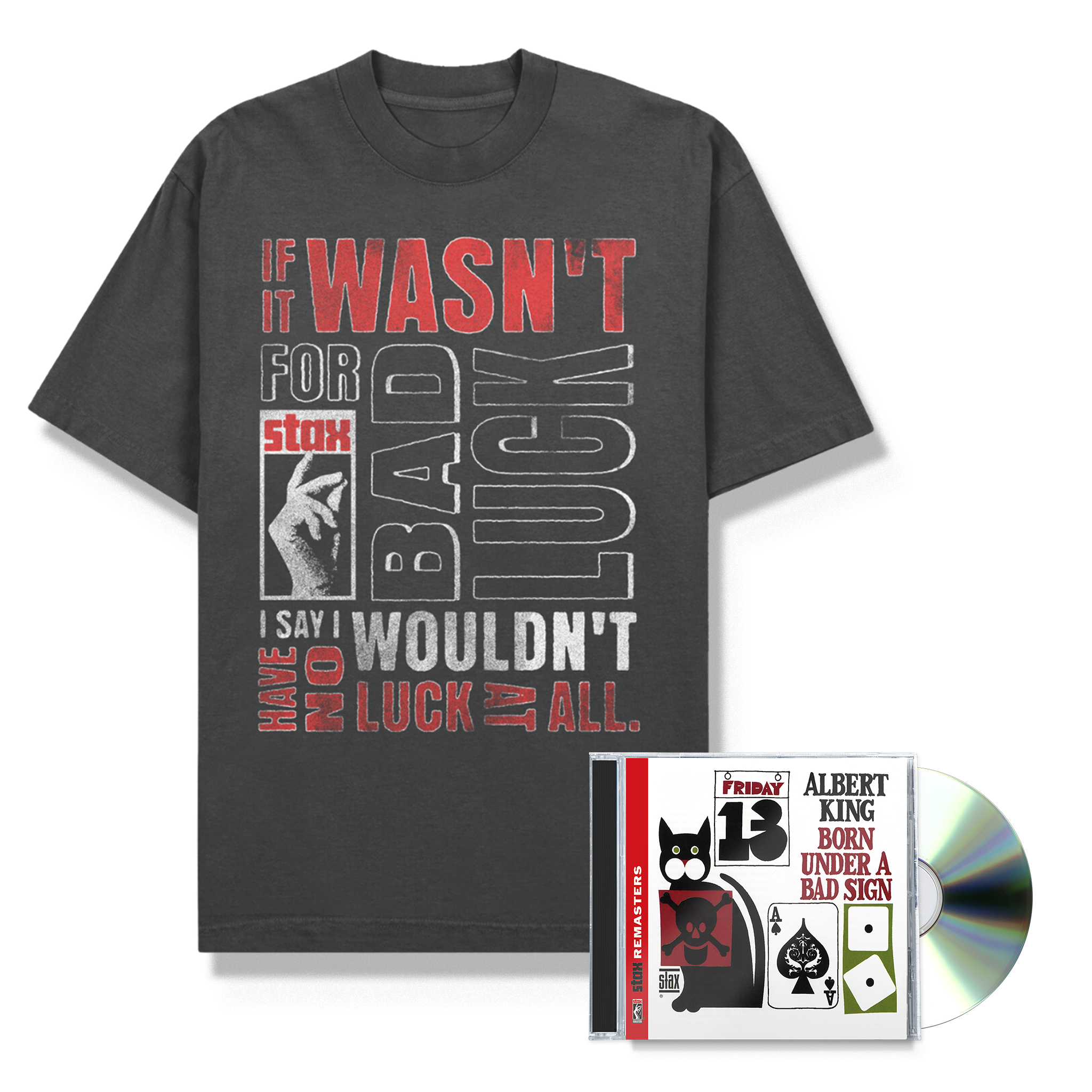 Born Under A Bad Sign (CD) + Born Under a Bad Sign Lyric Tee Bundle ...