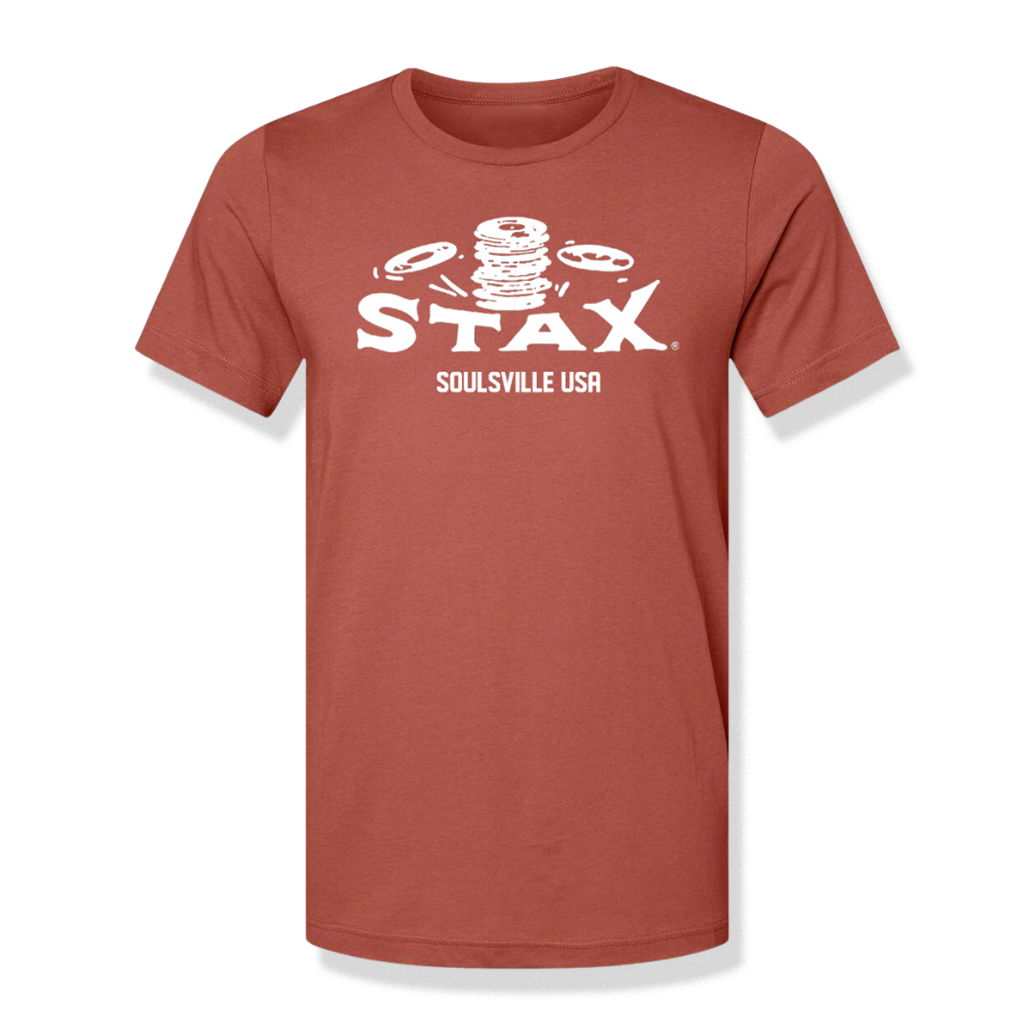 Stax "Falling Records" Logo T-Shirt (Clay) – Craft Recordings