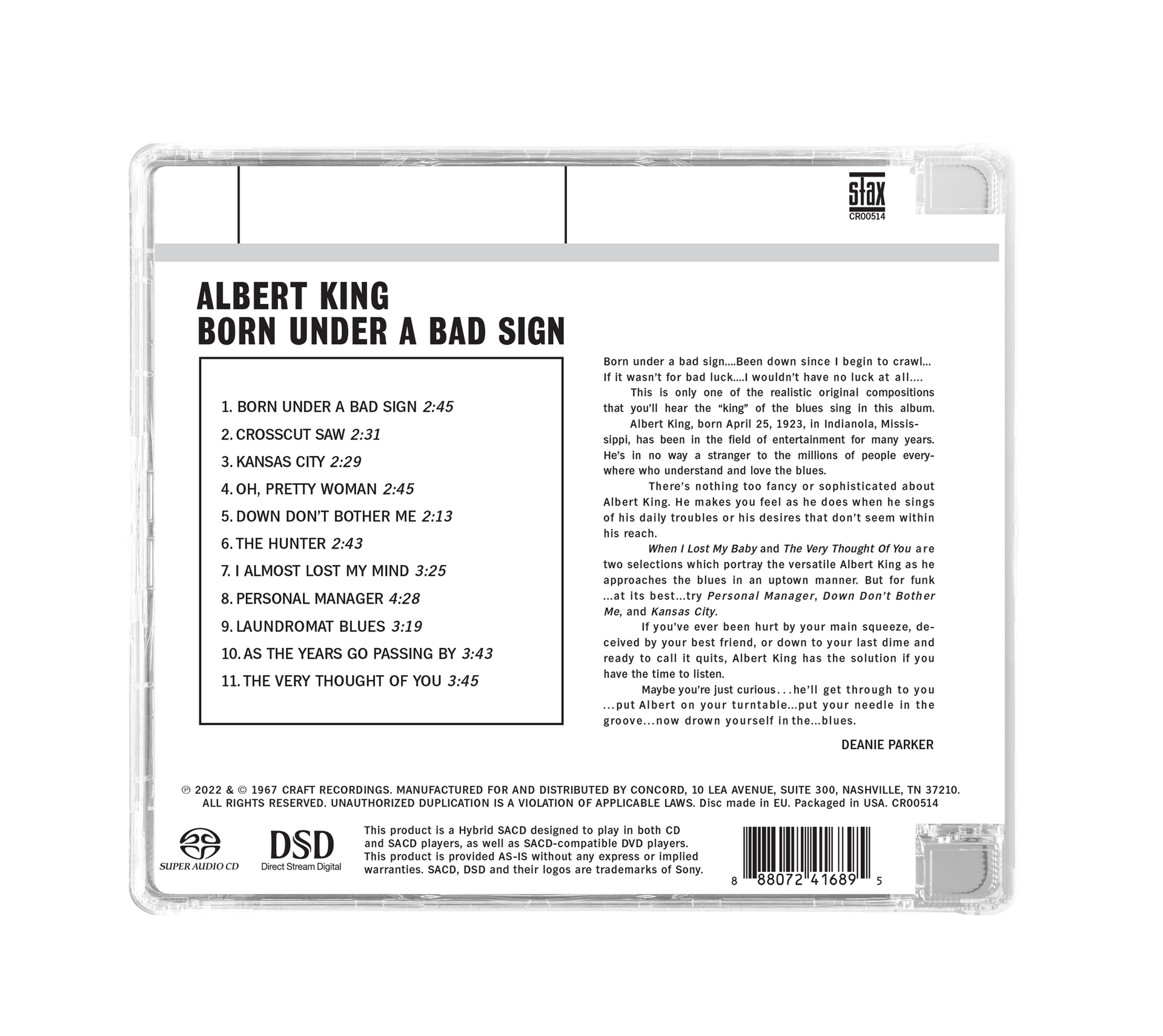 Born Under A Bad Sign (SACD) – Craft Recordings